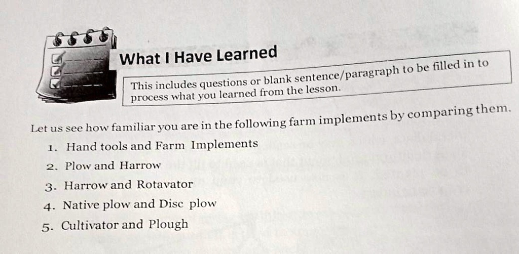 Let us see how familiar you are with the following farm implements by ...