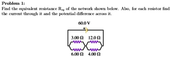 SOLVED: Problem 1: Find the equivalnt resistal e Rzg of the network ...
