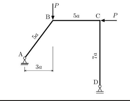 SOLVED: For the structure on the side, calculate the horizontal ...