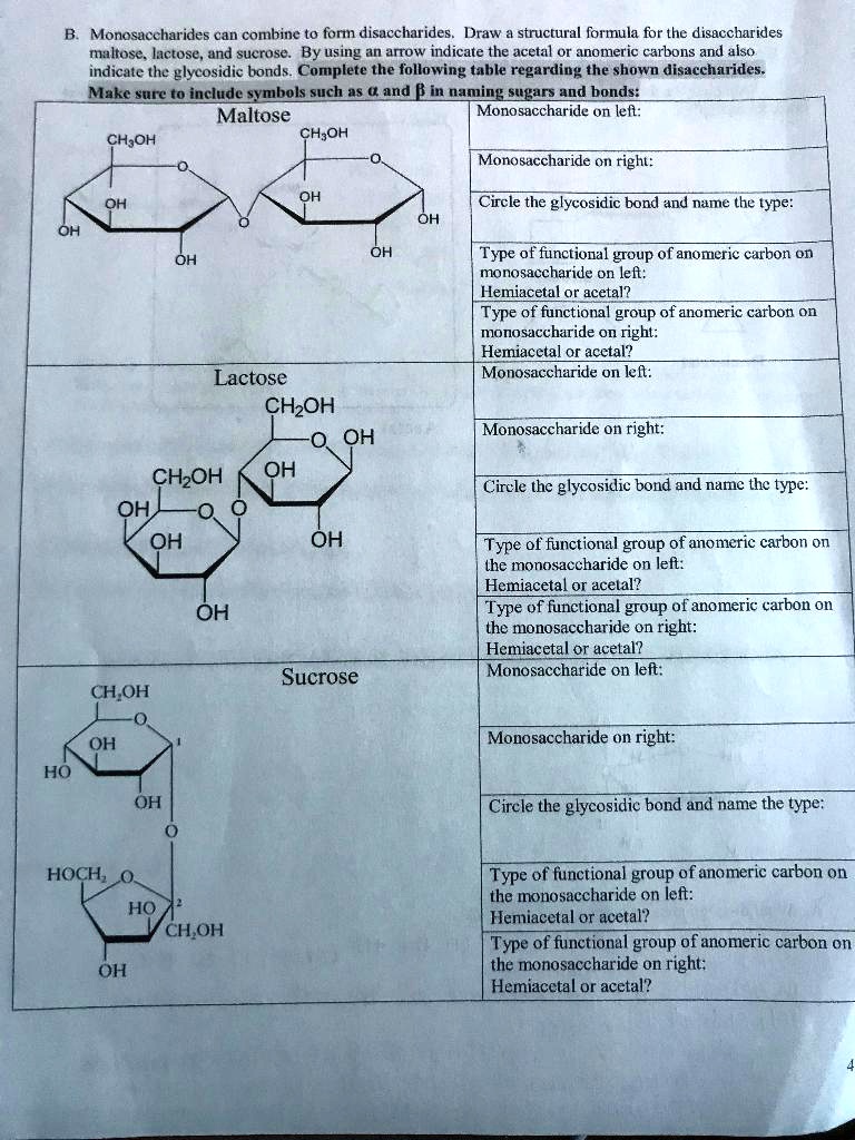 Hemiacetal Functional Group In Sucrose