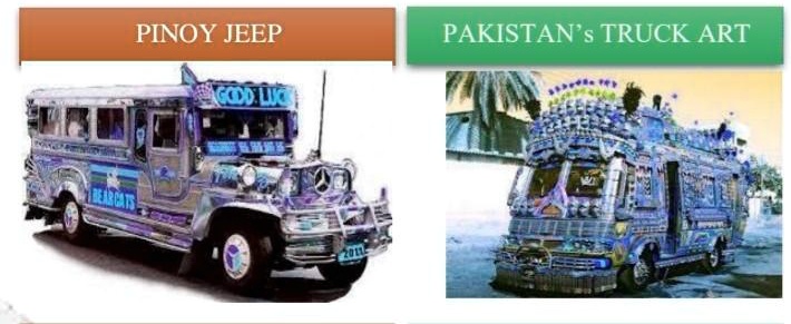 compare our pinoy jeep with their truck art in terms of the color ...
