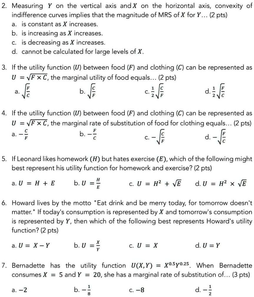 What are the correct answers for each item? 2. Measuring on the ...