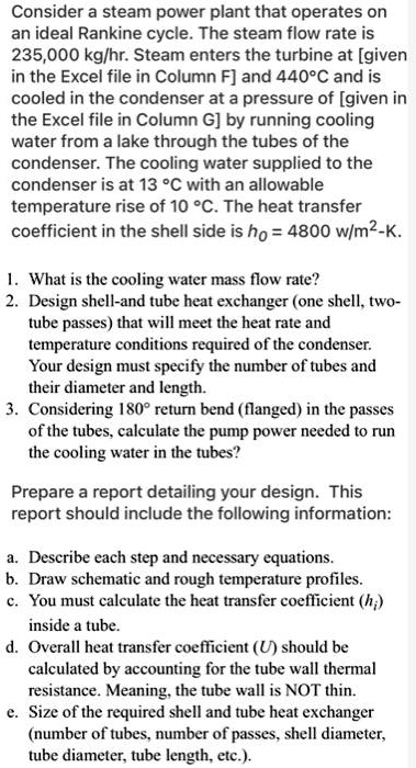 SOLVED: Consider a steam power plant that operates on an ideal Rankine ...