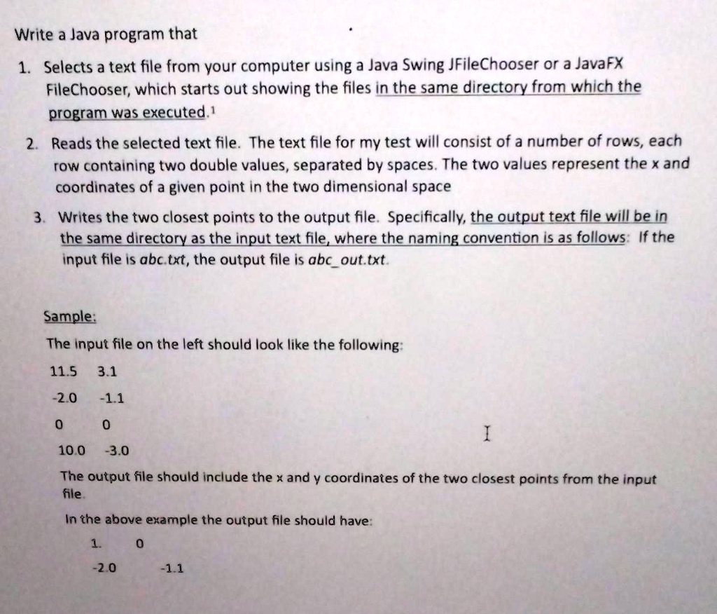 Solved Write A Java Program That Selects A Text File From Your Computer Using A Java Swing