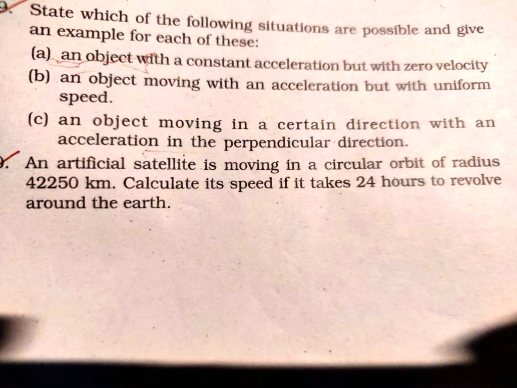 'An artificial satellite is moving in a circular orbit of radius 42250 ...