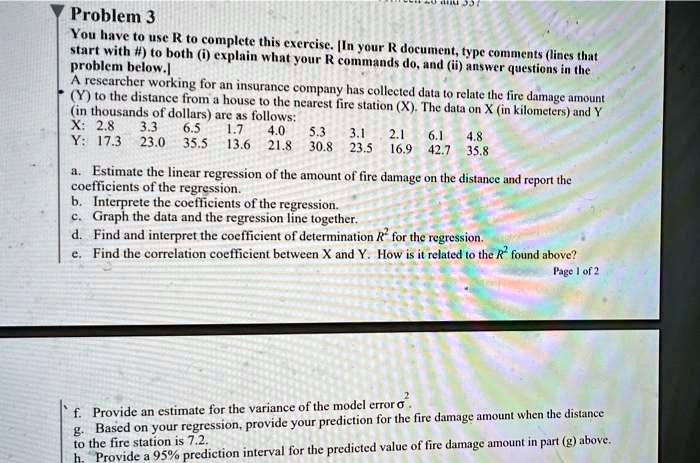 SOLVED: Problem3 You have to use R to complete this exercise.[In your R document,type comments ...