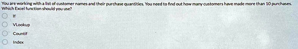 You are working with a list of customer names and their purchase ...