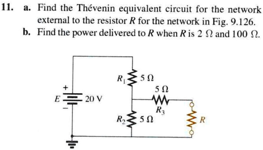 a find the thevenin equivalent circuit for the network external to the ...