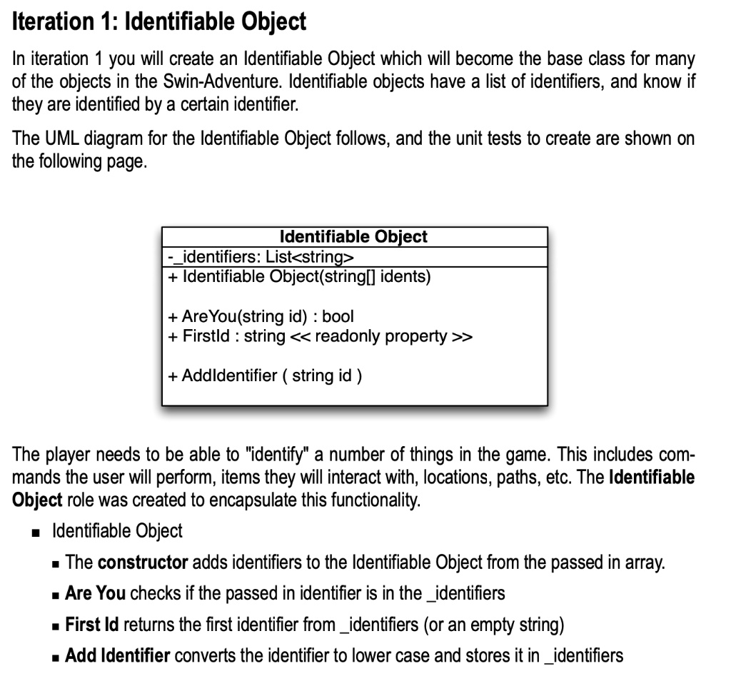Solved I Was Given Feedback To Make Firstid A Readonly Property And Make Sure That It Returns