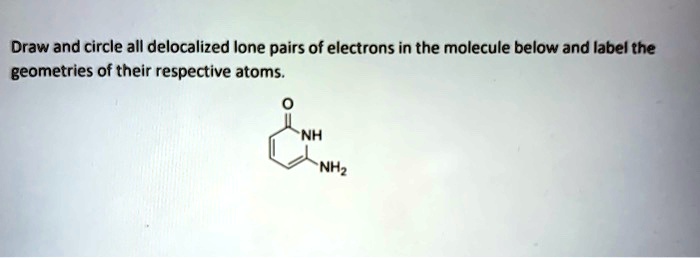 SOLVED: Draw and circle all delocalized Ione pairs of electrons in the ...