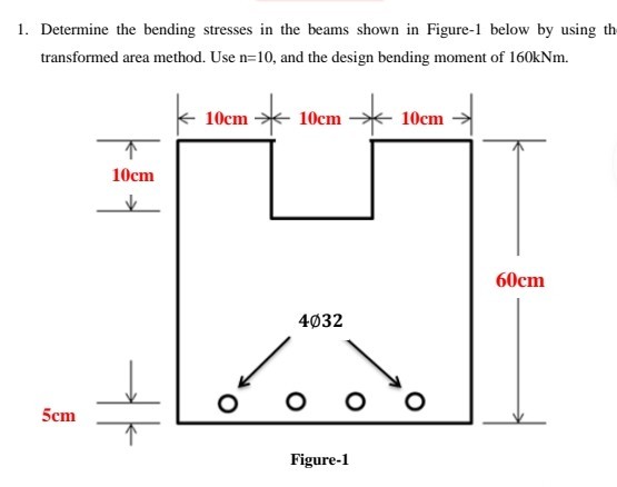 [GET ANSWER] 1. Determine the bending stresses in the beams shown in ...