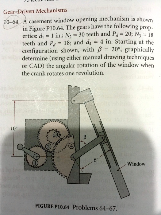 please show all the steps and explain how to draw the diagram gear driven mechanisms teeth and ...