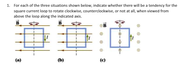 SOLVED: For each of the three situations shown below; indicate whether ...