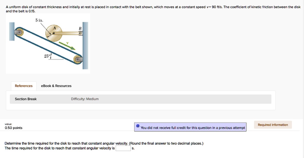 A uniform disk of constant thickness and initially at rest is placed in ...