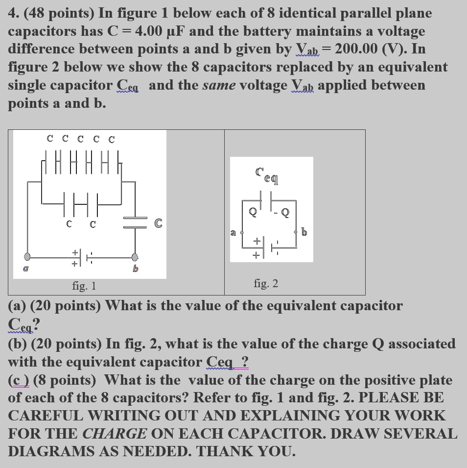 4. (48 points) In figure 1 below each of 8 identical parallel plane ...