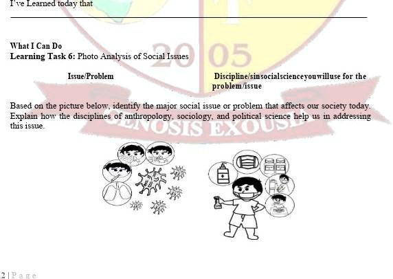 SOLVED: Photo Analysis of Social Issues I learned today that What Can ...