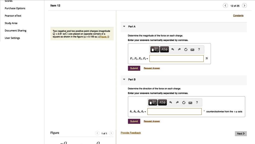Score Purchase Options Pearson eText Study Area Document Sharing User Settings Item 12 Two ...