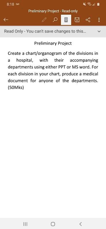 SOLVED: 8.18 Preliminary Project - Read only Read Only You can t save changes to this ...