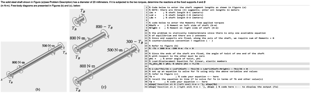 the solid steel shaft shown in figure a see problem description has a ...