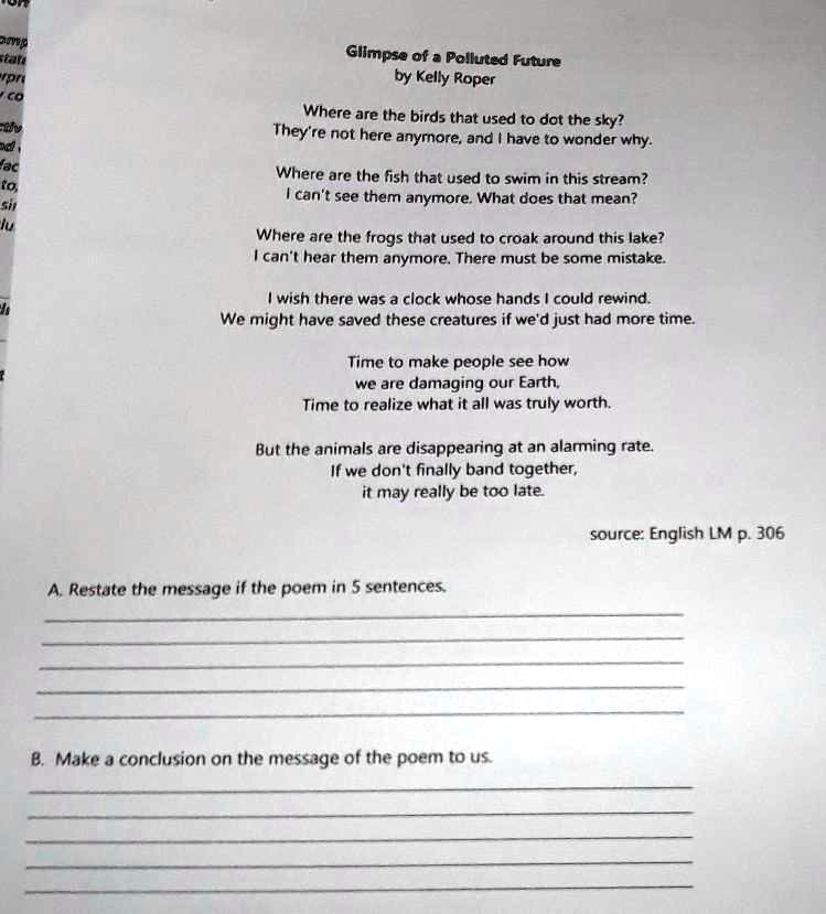 [GET ANSWER] pasagot nman sa mga matatalino jn sa english ...