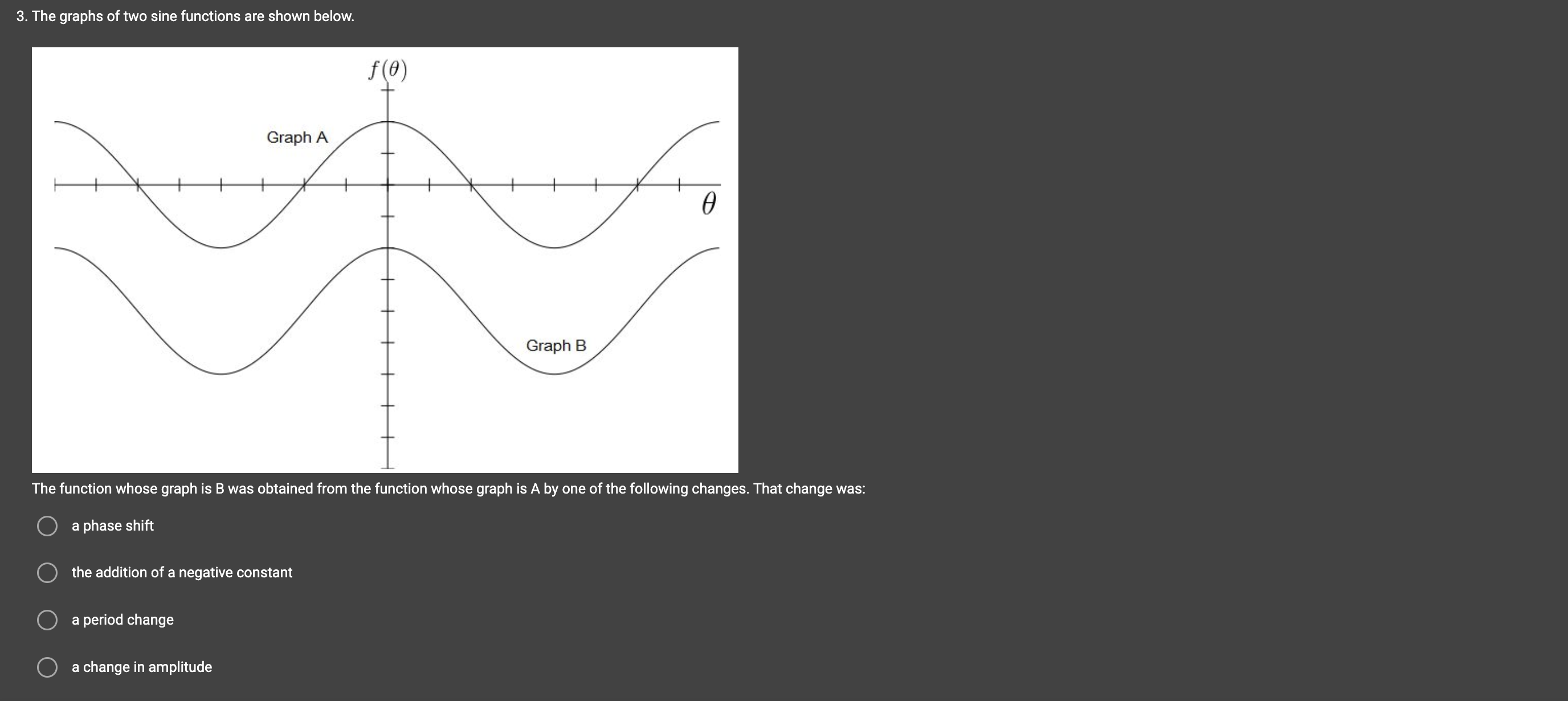 SOLVED: 3. The graphs of two sine functions are shown below. The ...