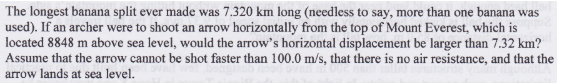 SOLVED: The longest banana split ever made was 7.320 km long (needless ...