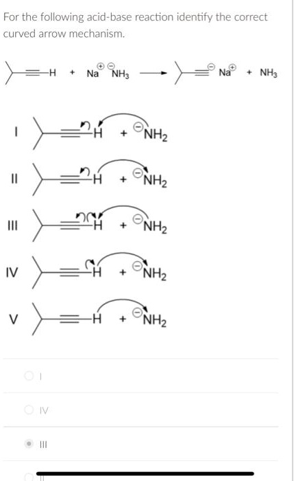 [GET ANSWER] for the following acid base reaction identify the correct curved arrow mechanism ...