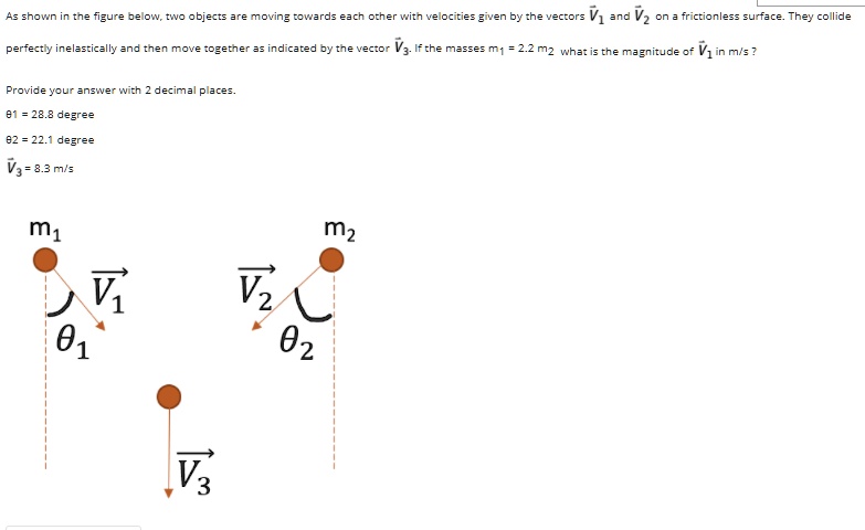 As shown in the figure below, two objects are moving towards each other ...