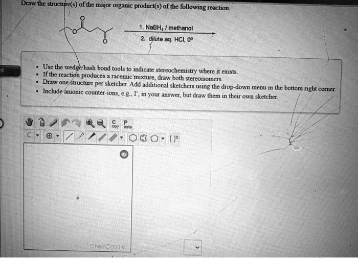 SOLVED: Draw the structure(s) of the major organic product(s) of the ...