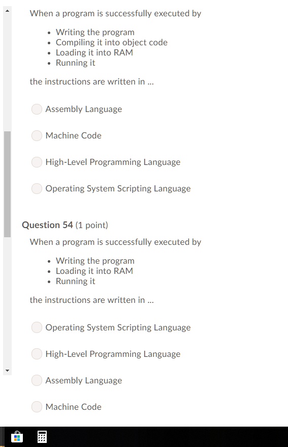 SOLVED: When a program is successfully executed by - Writing the ...