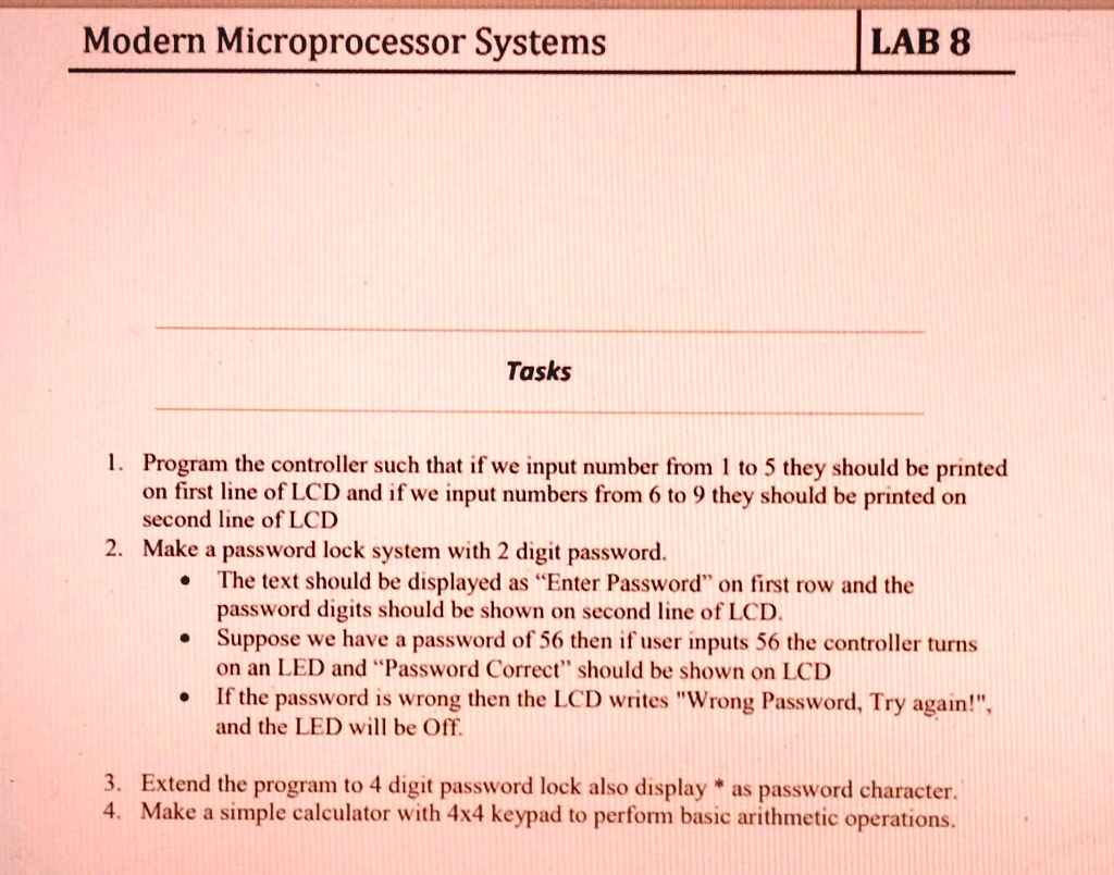Solved Texts Keypad Interfacing With Microcontroller Pic16f877a Lm016 Etc Modern 