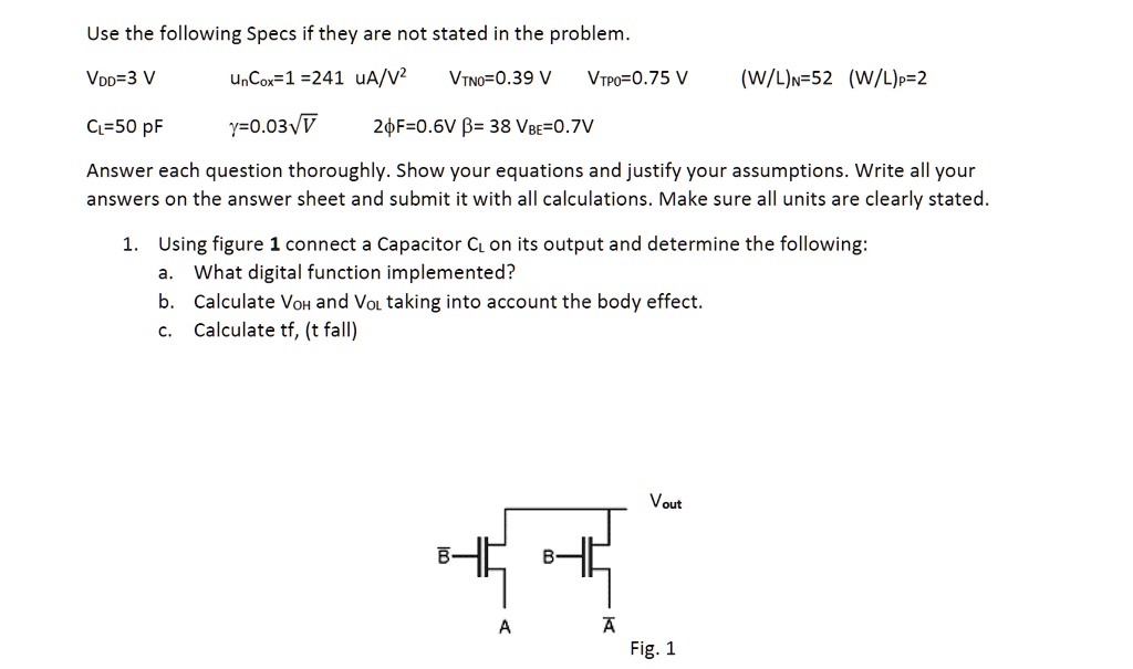 SOLVED: 2. Design a CMOS A+B+C with a PMOS equivalent transistor of 2 ...
