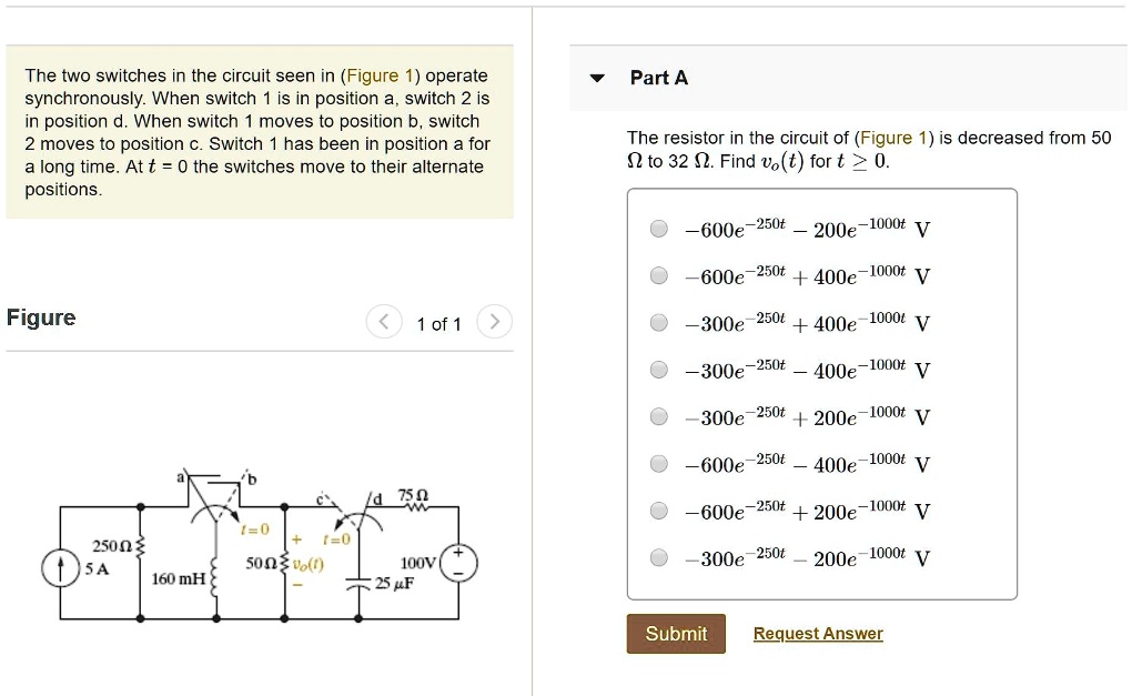 the two switches in the circuit seen infigure 1 operate ...