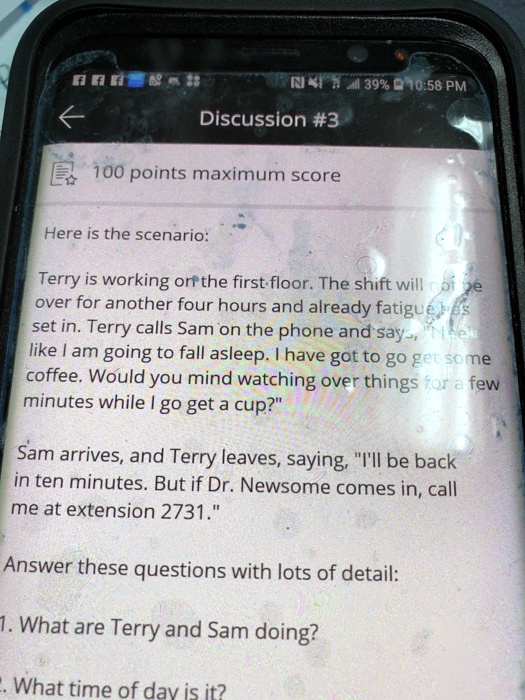 391058pm discussion3 100 points maximum score here is the scenario ...