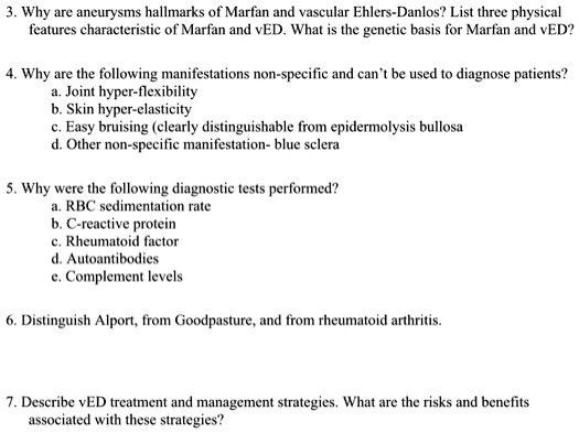 why are aneurysms hallmarks of marfan and vascular ehlers danlos list ...