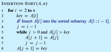modify the lower bound argument for insertion sort to handle input ...