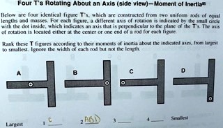 SOLVED: I know this is the correct answer, but can someone explain why? FourT Rotating About an ...
