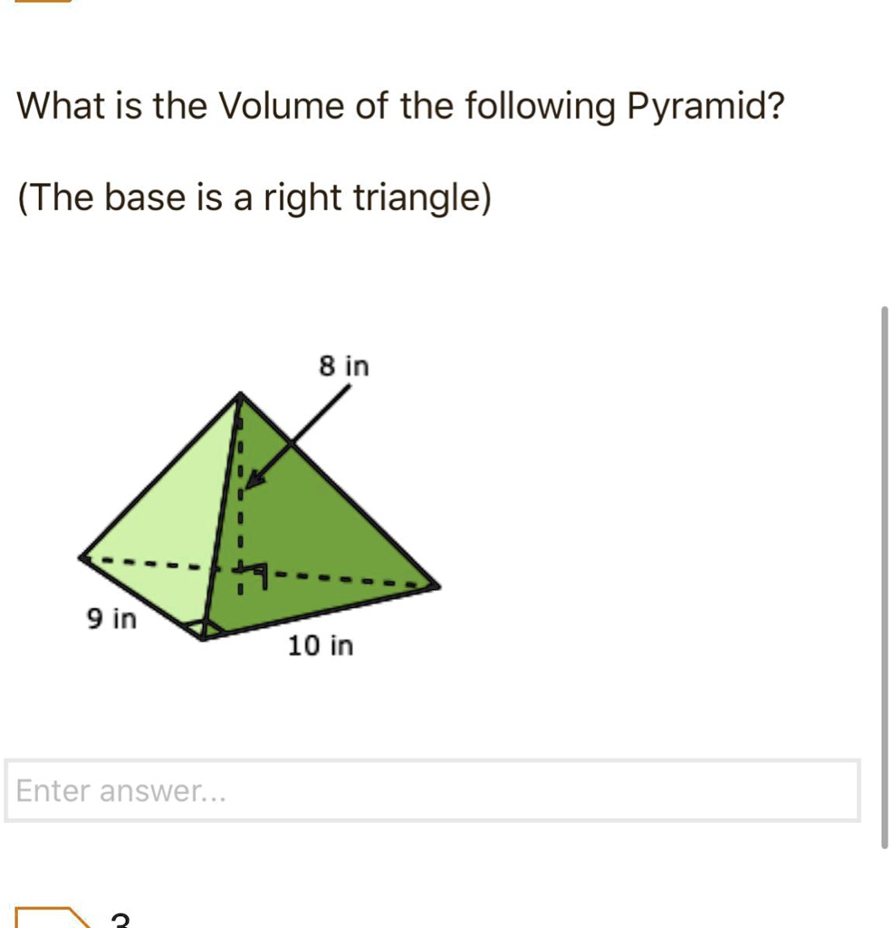 SOLVED: 'Help with this question please! What is the Volume of the ...