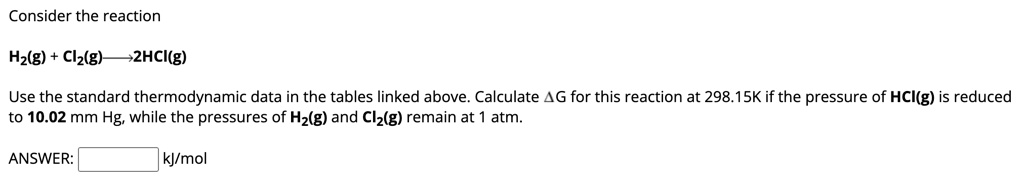 SOLVED: Consider the reaction: (3)1DHZB1 + (B)H Use the standard ...
