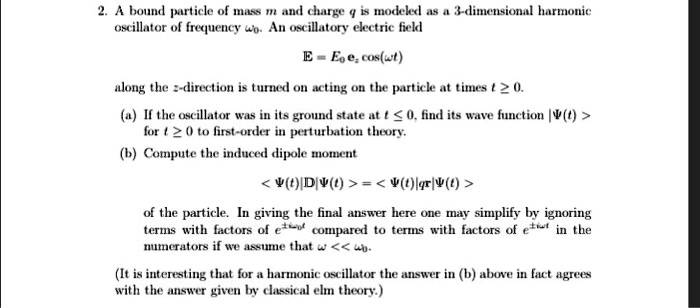 SOLVED: Quantum Mechanics