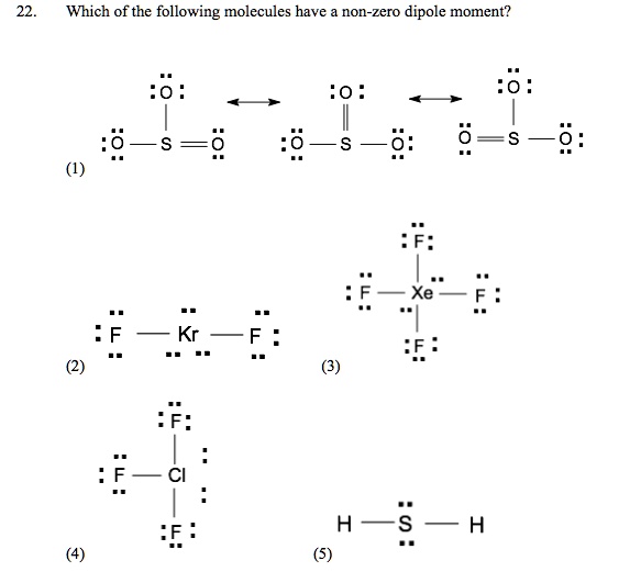 Xef4 Dipole Moment Is Zero