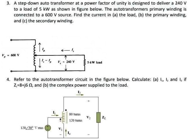 SOLVED: Please help me solve these problems. Thank you! 3. A step-down ...