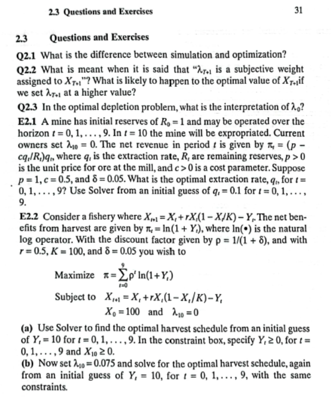 2.3 Questions and Exercises 31 2.3 Questions and Exercises Q2.1 What is ...