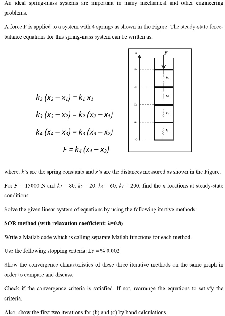 SOLVED: An ideal spring-mass systems are important in many mechanical ...