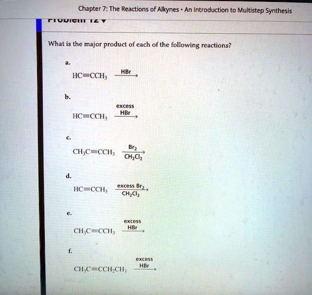 chapter 7 the reactions of alkynes an introduction to multistep ...