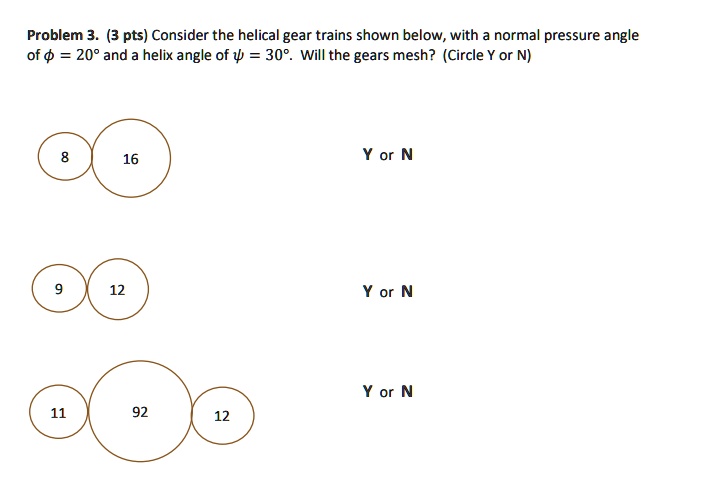 problem33pts consider the helical gear trains shown belowwith a normal ...