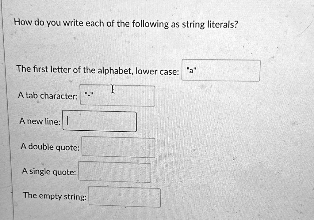 String Literal New Line at Tayla Bugnion blog