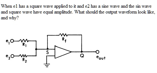 SOLVED: The resistors are all equal. When el has a square wave applied ...