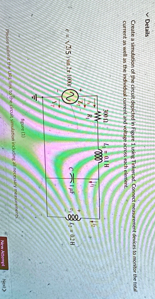? Details Create a simulation of the circuit depicted in Figure 1 using ...