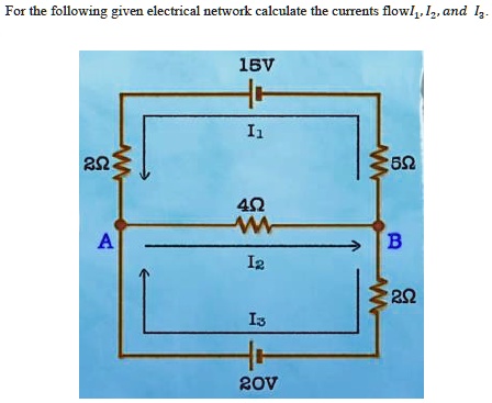 SOLVED: For the following given electrical network, calculate the currents flow Iz and Ie. 16V ...